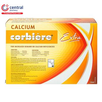 Thuốc Calcium Corbiere Extra bổ sung canxi, cho xương chắc khỏe