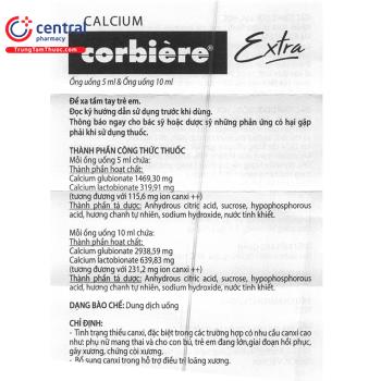 Thuốc Calcium Corbiere Extra bổ sung canxi, cho xương chắc khỏe