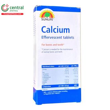 Viên sủi Calcium effervescent Tablets hỗ trợ xương răng chắc khỏe