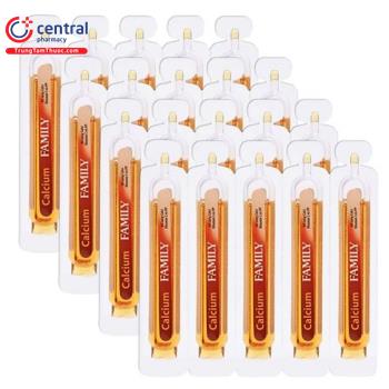 Thuốc Calcium Family (ống) bổ sung Calci, giúp xương chắc khỏe
