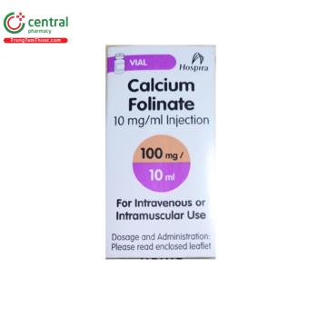 Thuốc Calcium Folinate 100mg/10ml Hospira điều trị rối loạn tế bào máu