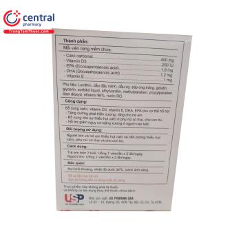 [CHÍNH HÃNG] Thuốc Calcium Fort US Pharma USA (Hộp 10 vỉ x 10 viên)