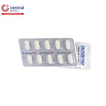 [CHÍNH HÃNG] Thuốc Calcium Fort US Pharma USA (Hộp 10 vỉ x 10 viên)