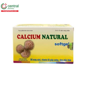 Thuốc Calcium Natural softgel là gì, giá bao nhiêu, có tác dụng gì?