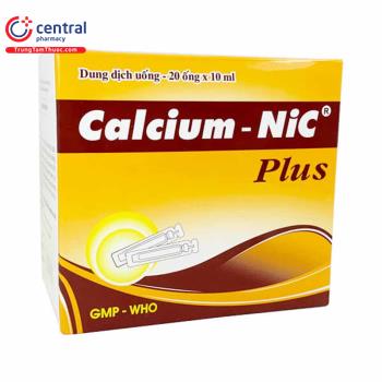 [CHÍNH HÃNG] Thuốc Calcium-Nic Plus bổ sung canxi hoặc vitamin C
