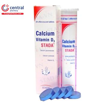 Calcium Vitamin D3 STADA (viên sủi)- bổ sung Vitamin D3 và Calci