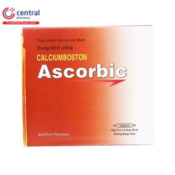 Thuốc Calcium Boston Ascorbic 10ml giúp tăng cường sức khỏe