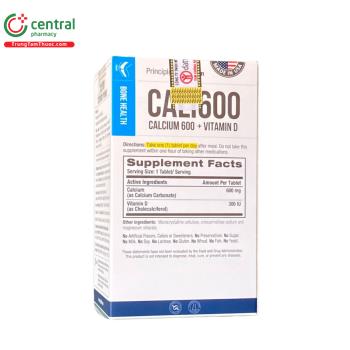 Cali600 Calcium 600 + Vitamin D giúp xương, răng chắc khỏe