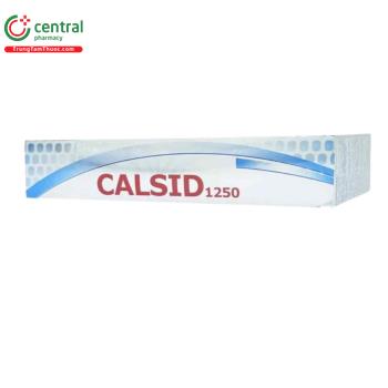 Thuốc Calsid 1250 bổ sung calci điều trị loãng xương, còi xương