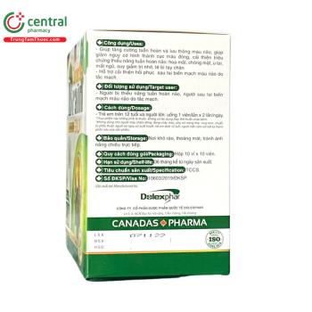 Thuốc Canadas Brain Gold - tăng cường tuần hoàn máu não