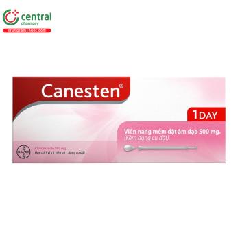 Thuốc đặt âm đạo Canesten 1 Day 500mg trị viêm âm đạo do nấm Candida