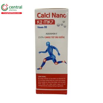 Calci Nano K2 MK7 Vitamin D3 Zena bổ sung Calci, ngừa còi xương, loãng xương