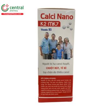 Calci Nano K2 MK7 Vitamin D3 Zena bổ sung Calci, ngừa còi xương, loãng xương