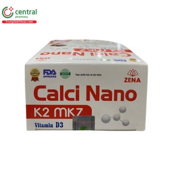 Calci Nano K2 MK7 Vitamin D3 Zena bổ sung Calci, ngừa còi xương, loãng xương