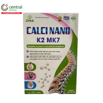 Calci Nano K2 MK7 Zena tăng chiều cao, ngừa còi xương, loãng xương