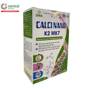 Calci Nano K2 MK7 Zena tăng chiều cao, ngừa còi xương, loãng xương