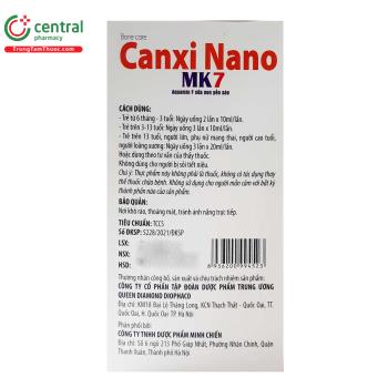 Thuốc Canxi Nano MK7 Diophaco giúp ngừa loãng xương, còi xương