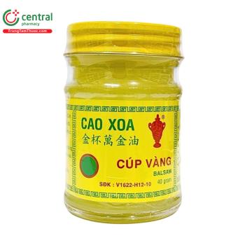 Thuốc Cao Xoa Cúp Vàng giúp giảm nhức đầu, ho, cảm, nhức mỏi người