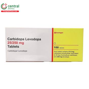 Thuốc Carbidopa Levodopa 25/250mg Evertogen - Điều trị bệnh Parkinson