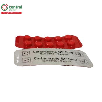 Thuốc Carbimazole 5 Remedica - Điều trị tình trạng cường giáp
