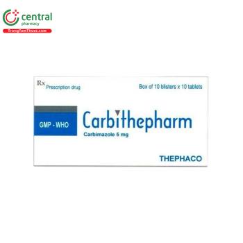 Thuốc Carbithepharm 5mg - Điều trị triệu chứng bệnh cường giáp
