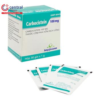 Thuốc Carbocistein 100mg Imexpharm điều trị bệnh hô hấp có đờm đặc