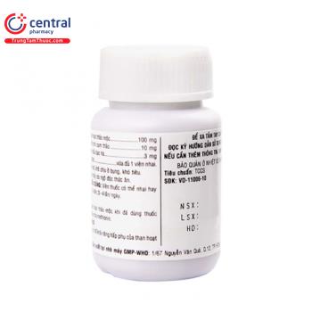 Thuốc hỗ trợ tiêu hóa Carbomint (hộp 30 viên): chỉ định, liều dùng