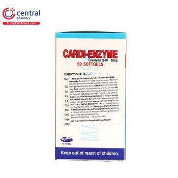 Thuốc Cardi-Enzyme CoQ10 (hộp 30V): Tác dụng, Chỉ định và Liều dùng