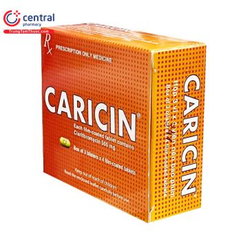 Thuốc Caricin 500mg điều trị nhiễm khuẩn: cách dùng, liều dùng