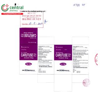 Thuốc Carutuse Inj 100mg - Điều trị bệnh ung thư đại tràng di căn