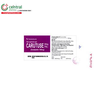 Thuốc Carutuse Inj 100mg - Điều trị bệnh ung thư đại tràng di căn