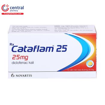 Thuốc Cataflam 25 (Diclofenac 25mg) - giảm đau, chống viêm