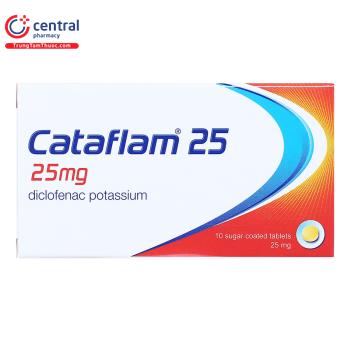 Thuốc Cataflam 25 (Diclofenac 25mg) - giảm đau, chống viêm