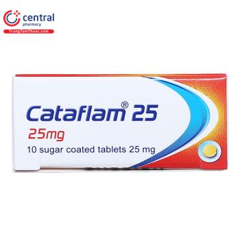 Thuốc Cataflam 25 (Diclofenac 25mg) - giảm đau, chống viêm