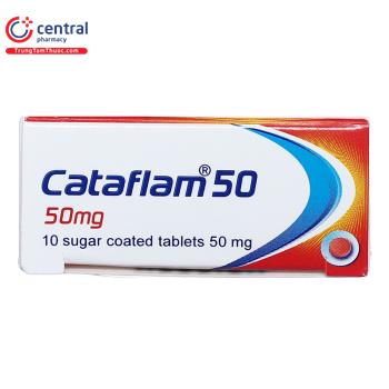 Thuốc Cataflam 50mg - Thuốc trị viêm xương khớp, đau cột sống