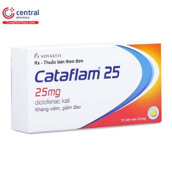 Thuốc Cataflam 25 (Diclofenac 25mg) - giảm đau, chống viêm