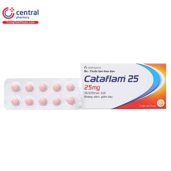 Thuốc Cataflam 25 (Diclofenac 25mg) - giảm đau, chống viêm