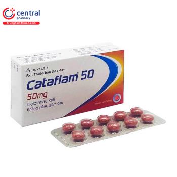 Thuốc Cataflam 50mg - Thuốc trị viêm xương khớp, đau cột sống
