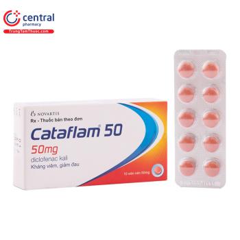 Thuốc Cataflam 50mg - Thuốc trị viêm xương khớp, đau cột sống