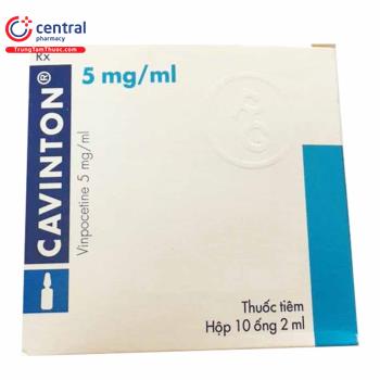 Thuốc Cavinton 5mg/ml trị rối loạn tuần hoàn máu não