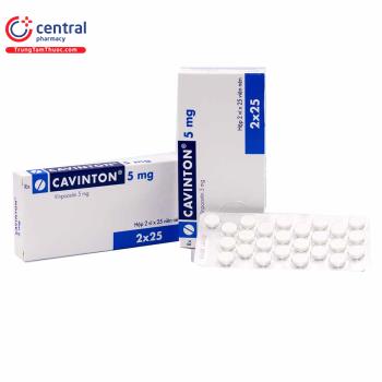 Thuốc Cavinton 5mg điều trị rối loạn tuần hoàn máu não