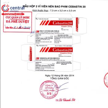 [CHÍNH HÃNG] Thuốc Cebastin 20mg - giải pháp của bệnh viêm mũi dị ứng