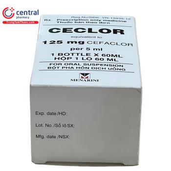 [CHÍNH HÃNG] Thuốc Ceclor 125mg/5ml 60ml điều trị nhiễm khuẩn