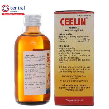 [CHÍNH HÃNG] Thuốc Ceelin 120ml bổ sung và cung cấp Vitamin C