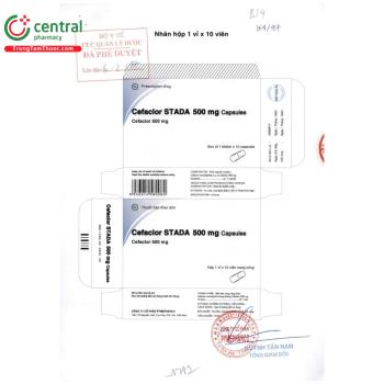 Thuốc Cefaclor STADA 500mg - Kháng sinh cephalosporin diệt khuẩn phổ rộng