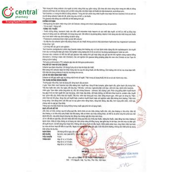 Thuốc Cefaclor STADA 500mg - Kháng sinh cephalosporin diệt khuẩn phổ rộng