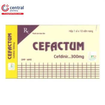 [CHÍNH HÃNG] Thuốc Cefactum 300mg điều trị nhiễm khuẩn đường hô hấp