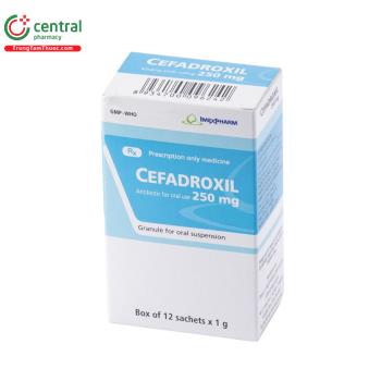 Thuốc Cefadroxil 250mg Imexpharm điều trị nhiễm trùng hô hấp, da