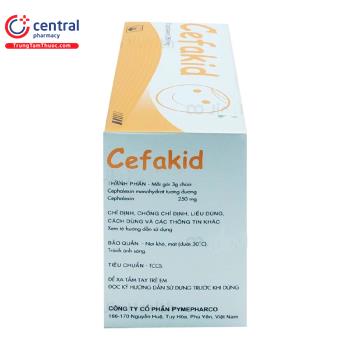 [CHÍNH HÃNG] Thuốc cốm Cefakid 250mg: tác dụng, chỉ định