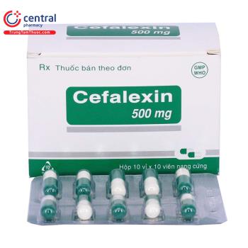 [CHÍNH HÃNG] Thuốc Cefalexin 500mg TV Pharm trị nhiễm khuẩn